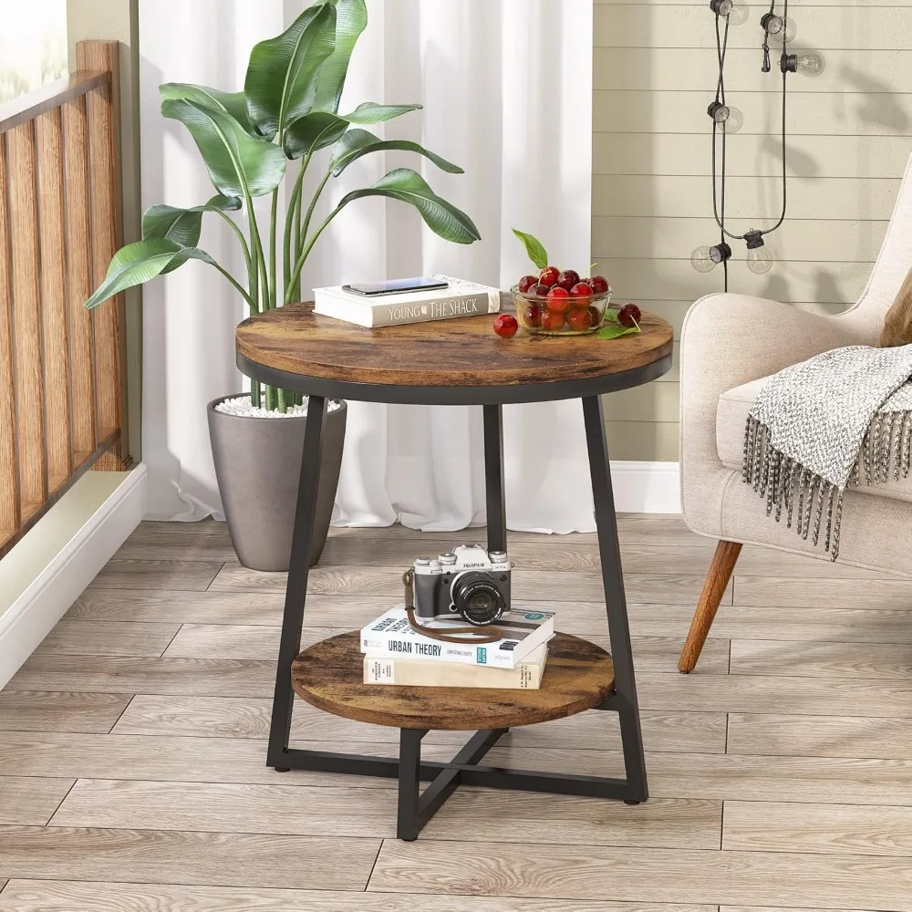 2 Tier Round Side Table – In Touch Decor