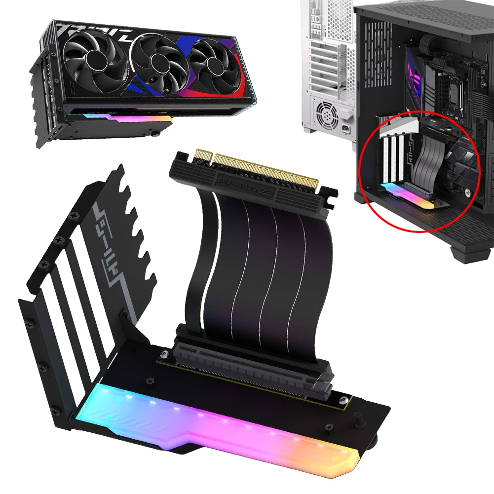 Suporte-de-montagem-vertical-gpu-com-15cm-pci-e-4-0-x16-riser-cabo ...