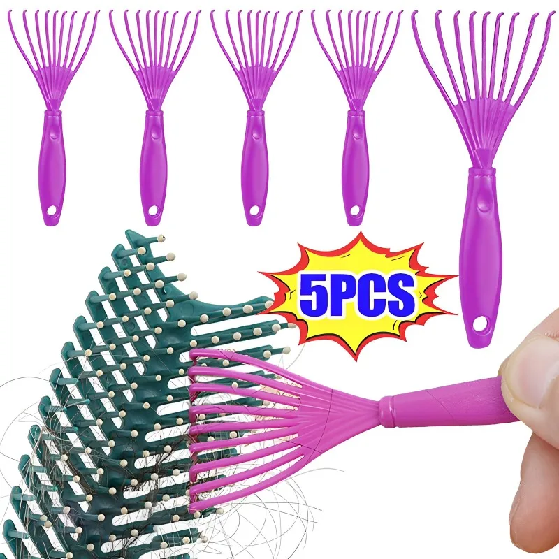 Plastic-Mini-Comb-Cleaner-Embedded-Hair-Brush-Hair-Remover-Household ...