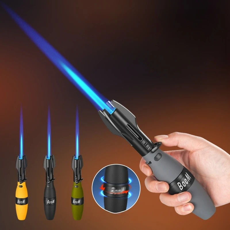 New Butane Gas Lighter with Blue Flame and Super Large Firepower ...