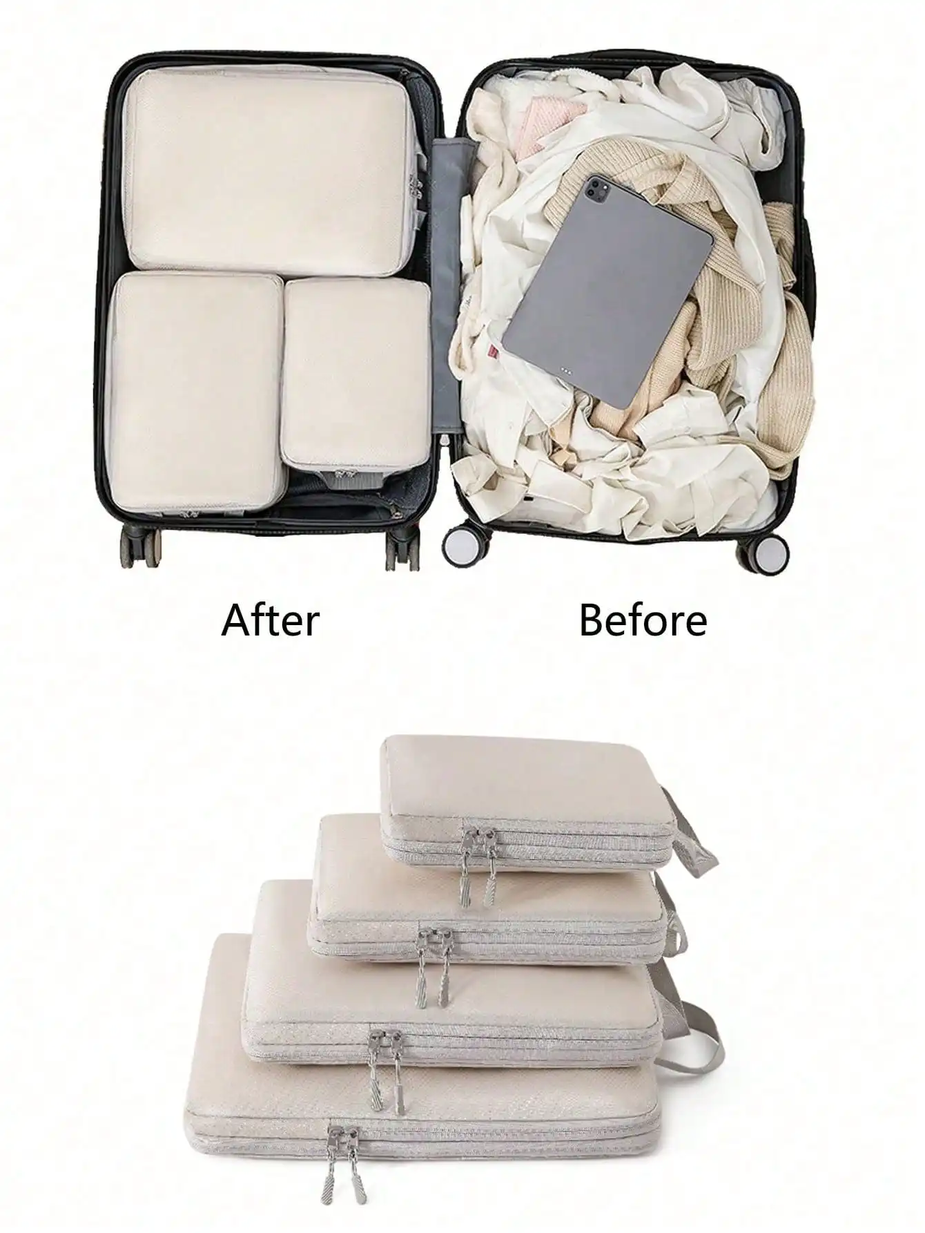 4pcs-Mesh-Nylon-Waterproof-Clothing-Compression-Storage-Bag-Suitable ...