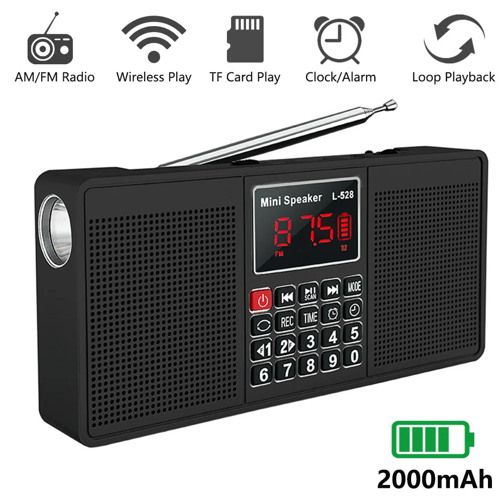 Multi-function-Portable-Stereo-Radio-FM-AM-Rechargeable-USB-TF-Card ...
