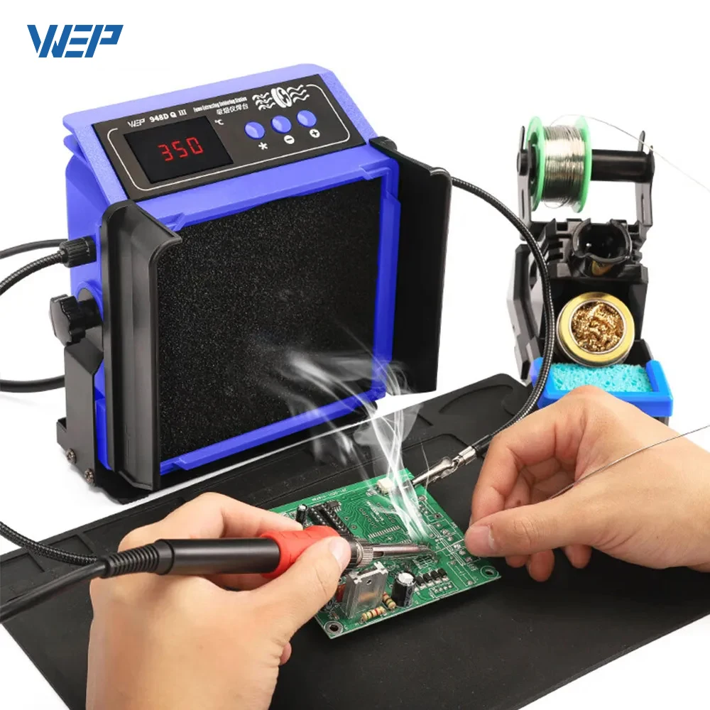 WEP-2-IN-1-Fume-Extractor-200W-Soldering-Iron-Station-With-Helping ...