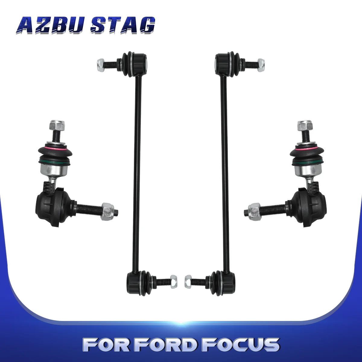 AzbuStag 4Pcs Front Rear Stabilizer Bar End Link Suspension Kit for ...