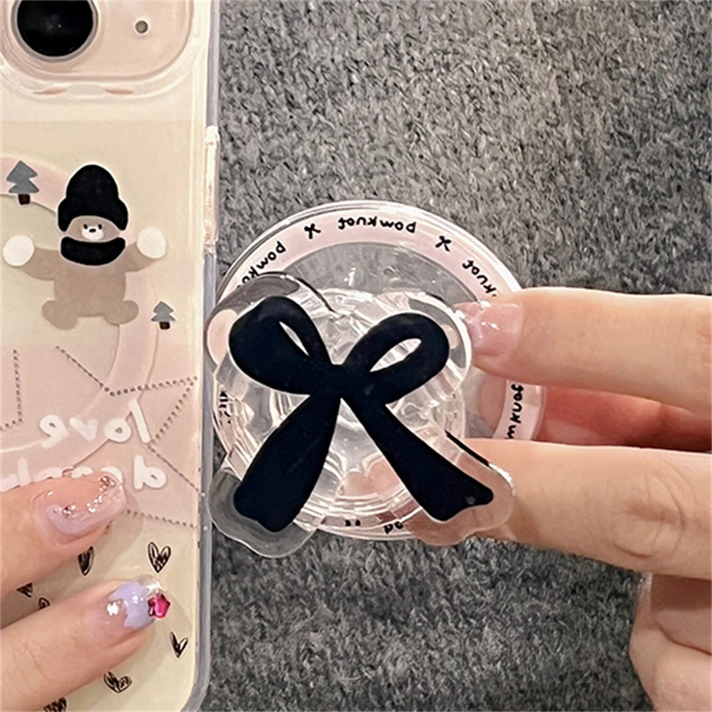 Korean Cute Kawaii Bowknot Holder For Magsafe Magnetic Phone Griptok ...