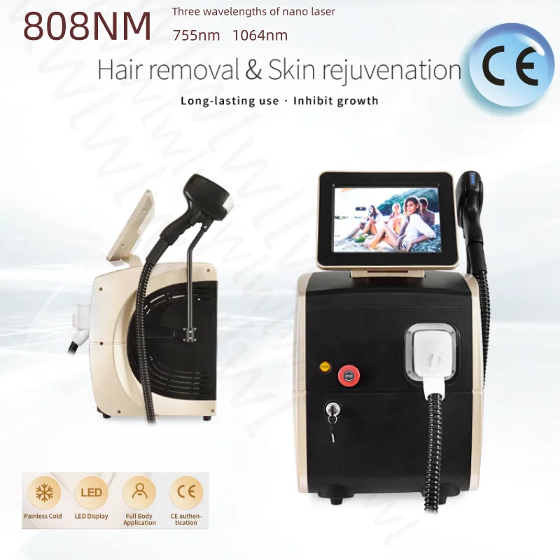 Professional-3-waves-IPL-Diode-Ice-Titanium-Laser-Body-Hair-Removal ...