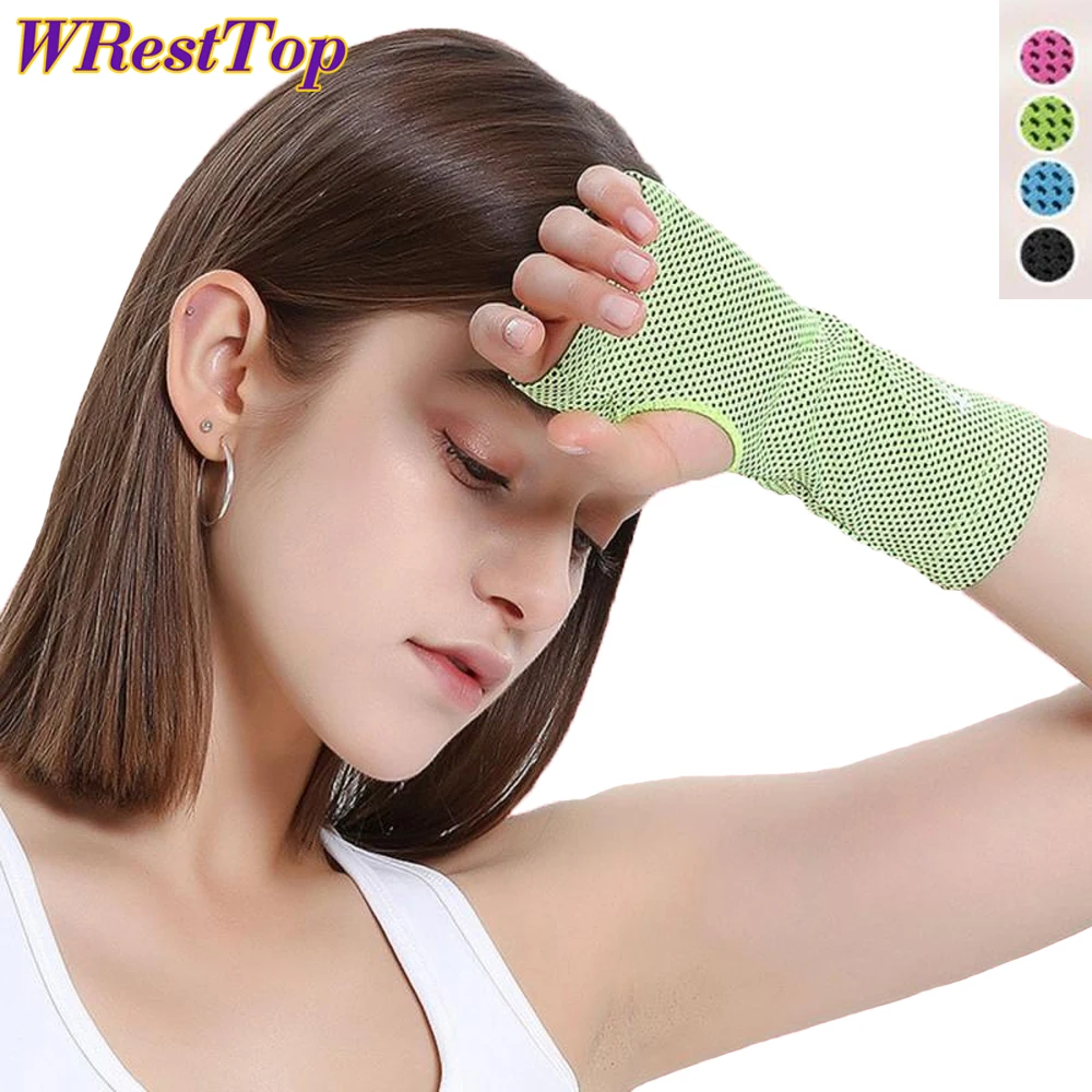 1Pair-Summer-Ice-Silk-Cooling-Wristband-Sunscreen-Mesh-Anti-Skid ...