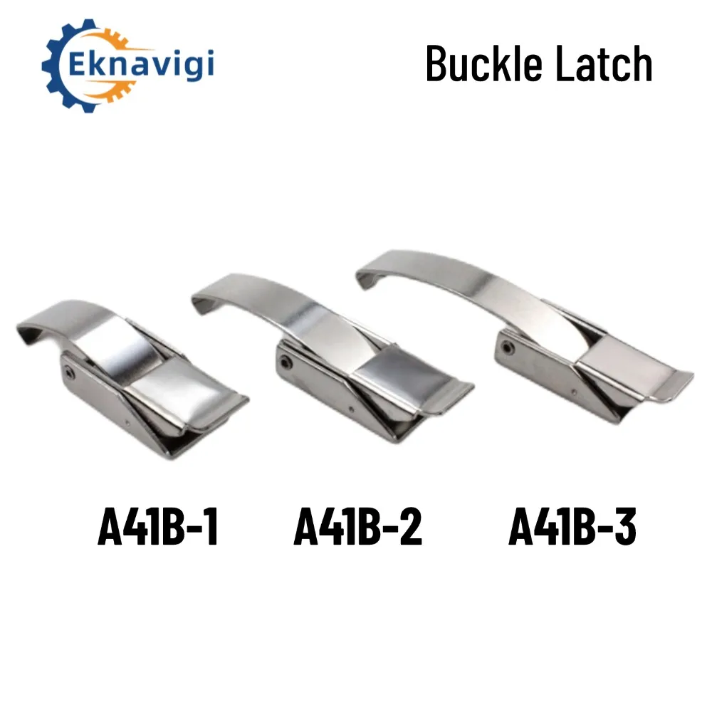304 Stainless Steel Long Hook Buckle Self-locking Elastic Damping Lock ...