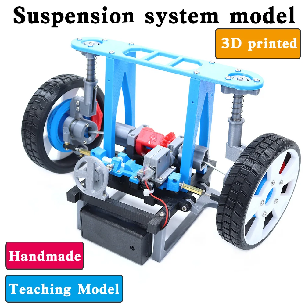 MacPherson-independent-suspension-system-model-3D-printed-Car-steering ...