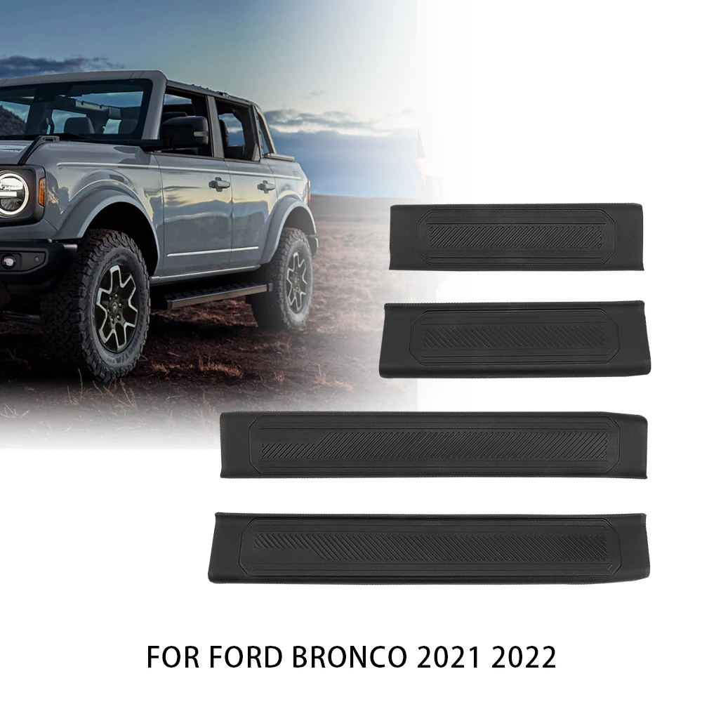 Fit For Ford Bronco 2021 2022 4 Doors 1Set/4pcs Scuff Plate Car Door ...