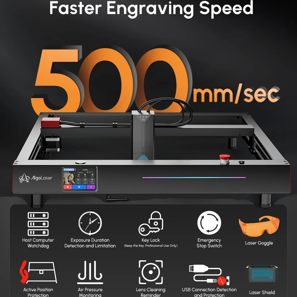 Algolaser-Delta-22W-Output-Laser-Head-with-3-5-Inch-Touch-Screen-Air ...