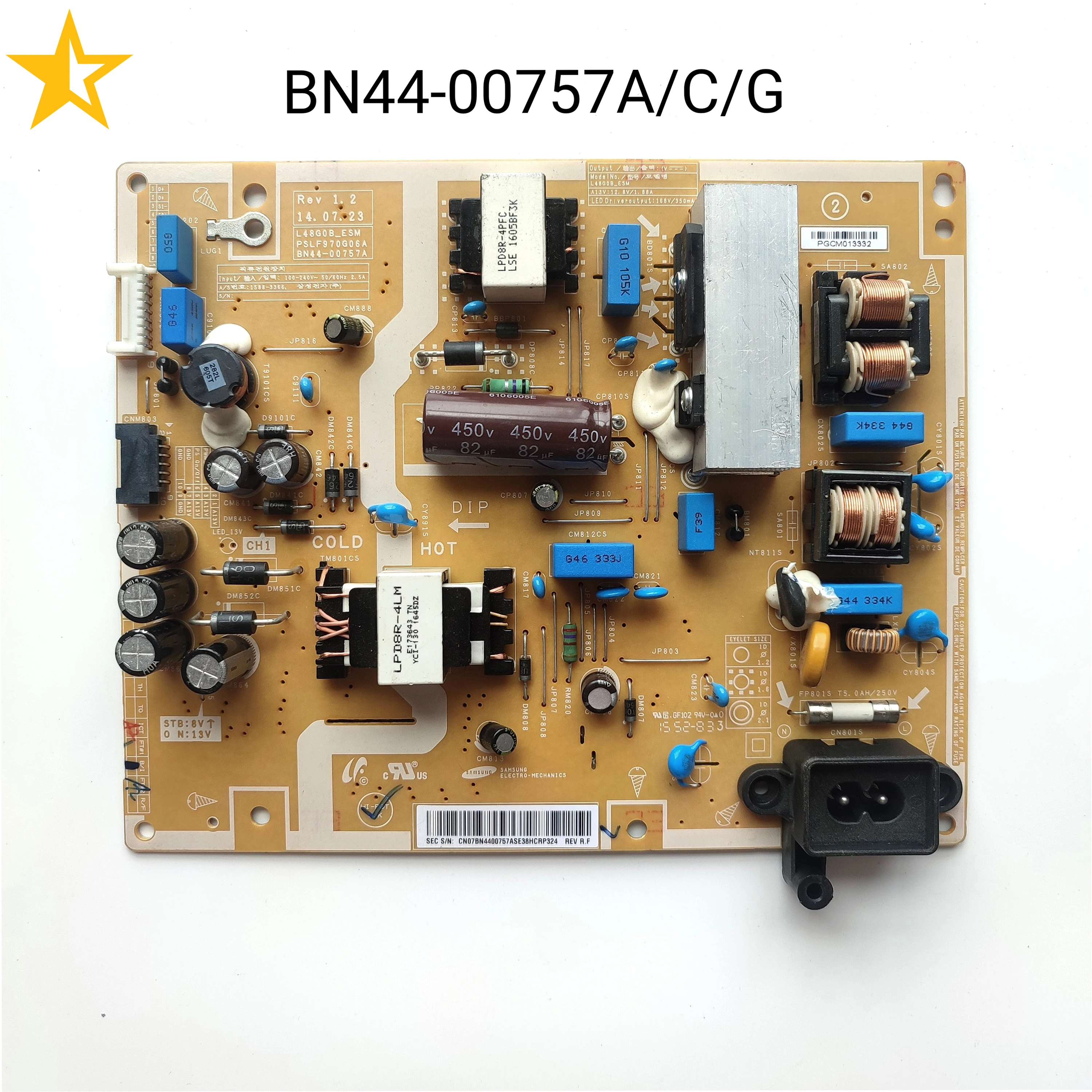 BN44-00757A-BN44-00757-L48G0B-ESM-PSLF970G06A-PSU-Power-Supplu-Board ...