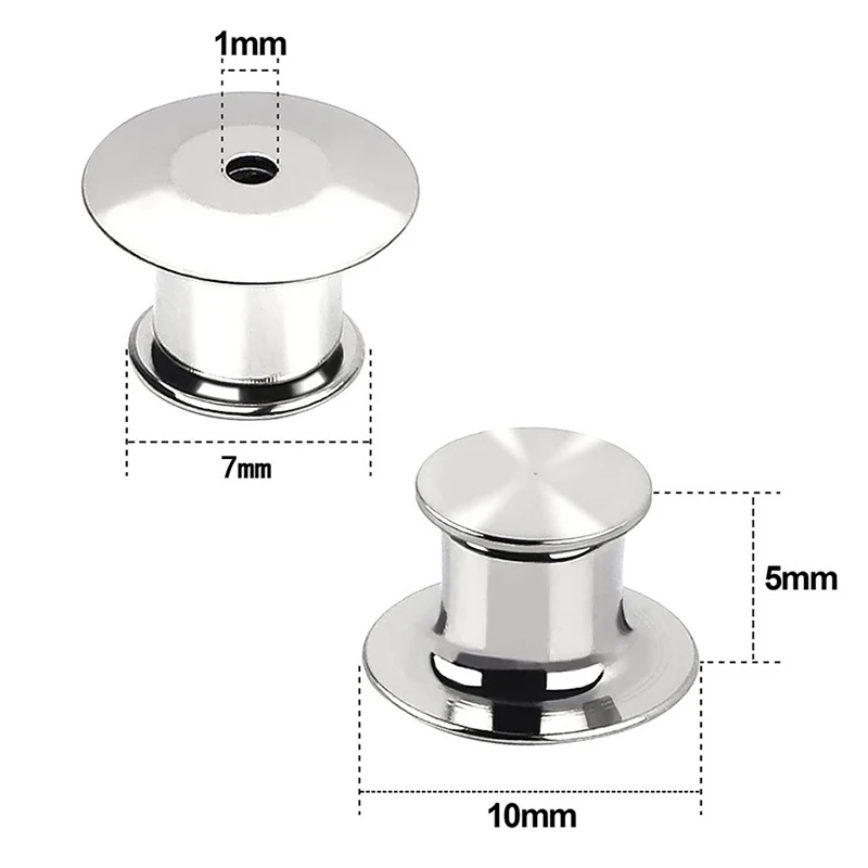 10pcs-Locking-Pin-Back-Locking-Pin-Keeper-Clasp-Metal-Pin-Backing-for ...