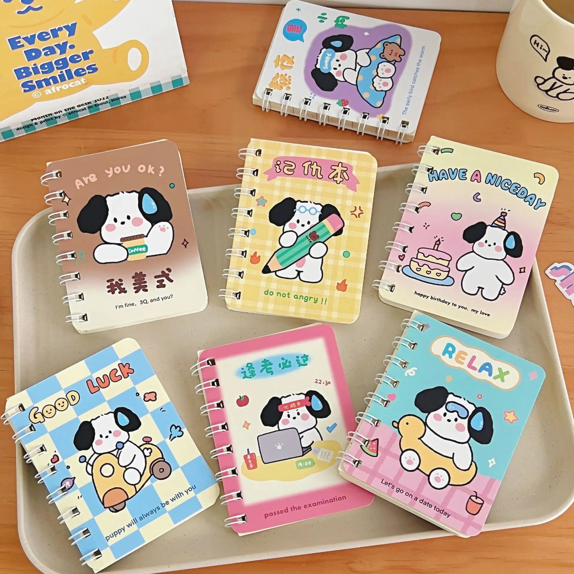 Cute-Cartoon-Coil-Book-Student-Award-Portable-Pocket-Notebook-Mini-Flip ...