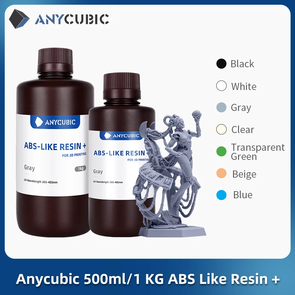 Anycubic Abs Like Resin Rapid Uv Curing 405nm Standard Photopolymer ...