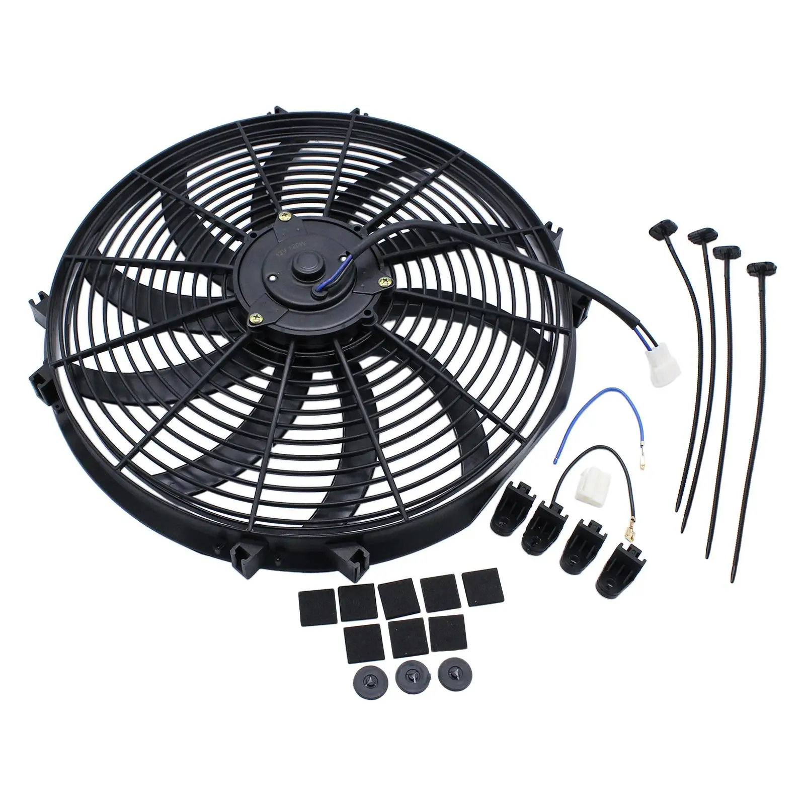 Generic-Electric-Radiator-Cooling-Fan-Assembly-Kit-Black-Easy ...