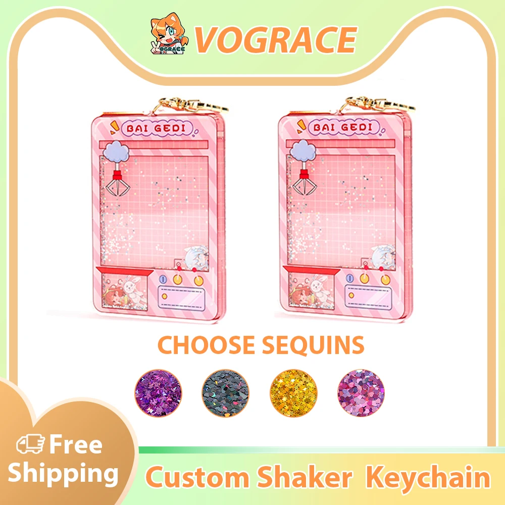 Vograce-Custom-Shaker-Keychain-Anime-Cartoon-Logo-Acrylic-Key-Chain ...
