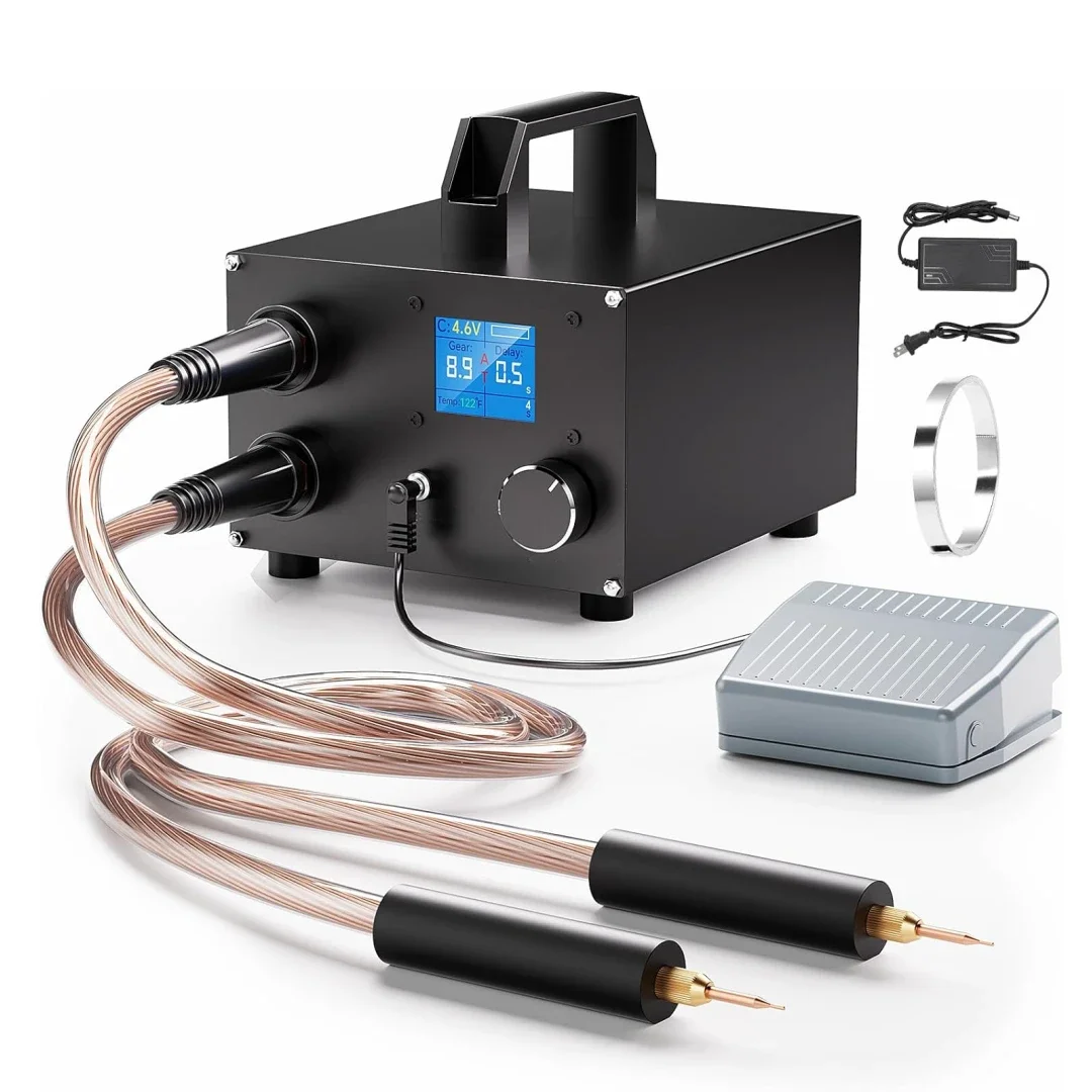 Portable Dual Farad Spot Welder 250 Gears Adjustable 3000F Capacitor ...