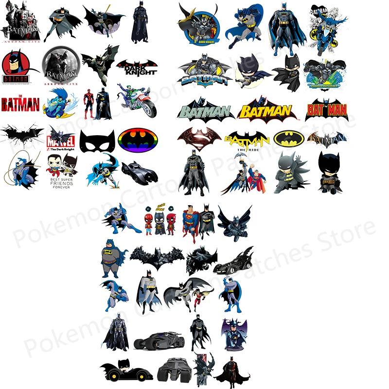 Batman Movie Cartoon Patches para Vestuário, Adesivos térmicos em ...