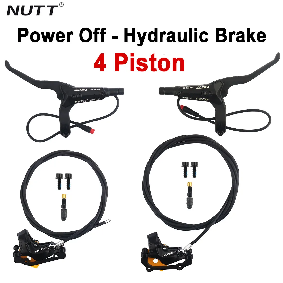 NUTT-Electric-Scooter-4-Piston-Hydraulic-Disc-Brake-for-Smartgyro ...