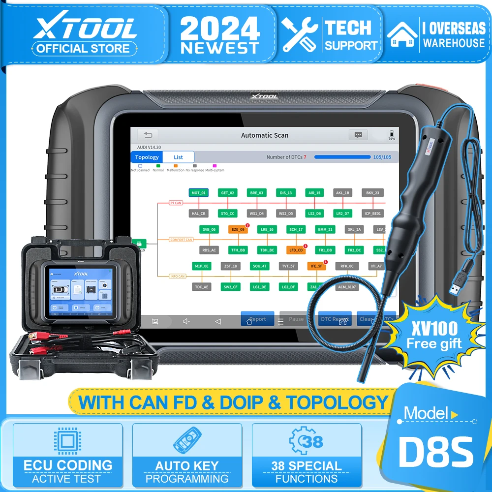 XTOOL-D8S-est-mis-niveau-de-XTOOL-D8-scanner-de-diagnostic-de-voiture ...