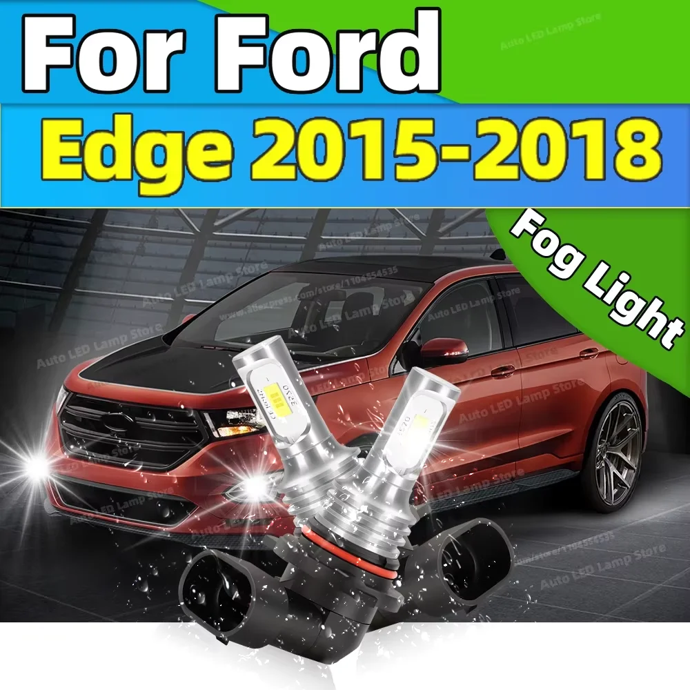 2Pcs 6000K Car Front Fog Light 20000LM Ultra Bright LED Bulbs H10 9145 ...