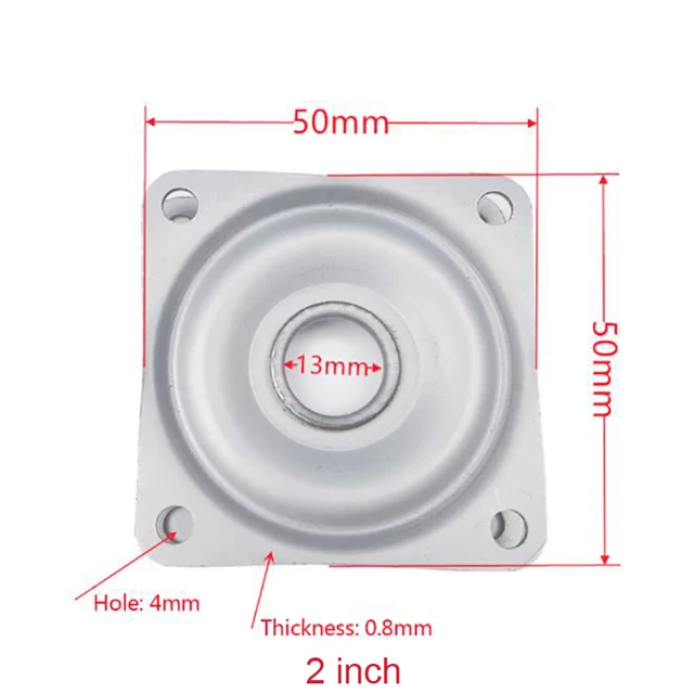 2/3/4/6Inch Lazy Ball Bearing Metal Swivel Plate Rotation 360 Degrees ...
