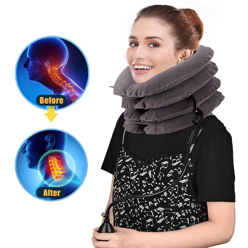 Inflatable-Cervical-Retractor-Neck-Massager-Air-Cervical-Traction-Neck ...