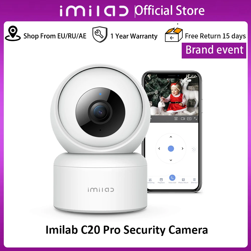 IMILAB C20 Pro Wifi kamera 2k IP kapalı akıllı ev güvenlik Video ...