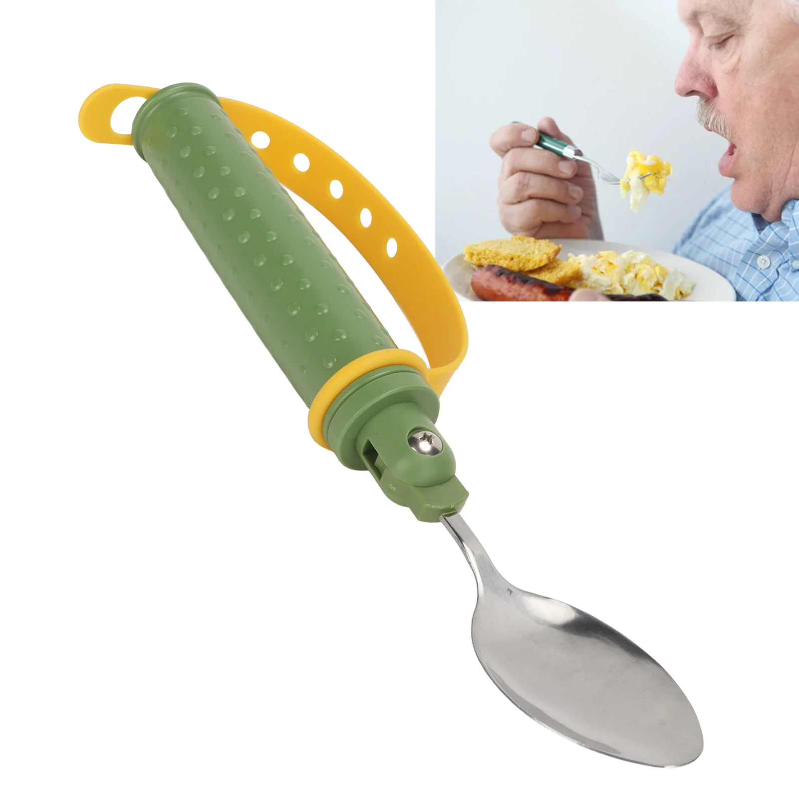Eating-Aids-Spoon-Utensil-Adaptive-Adjustable-Elderly-Eating-Assistive ...