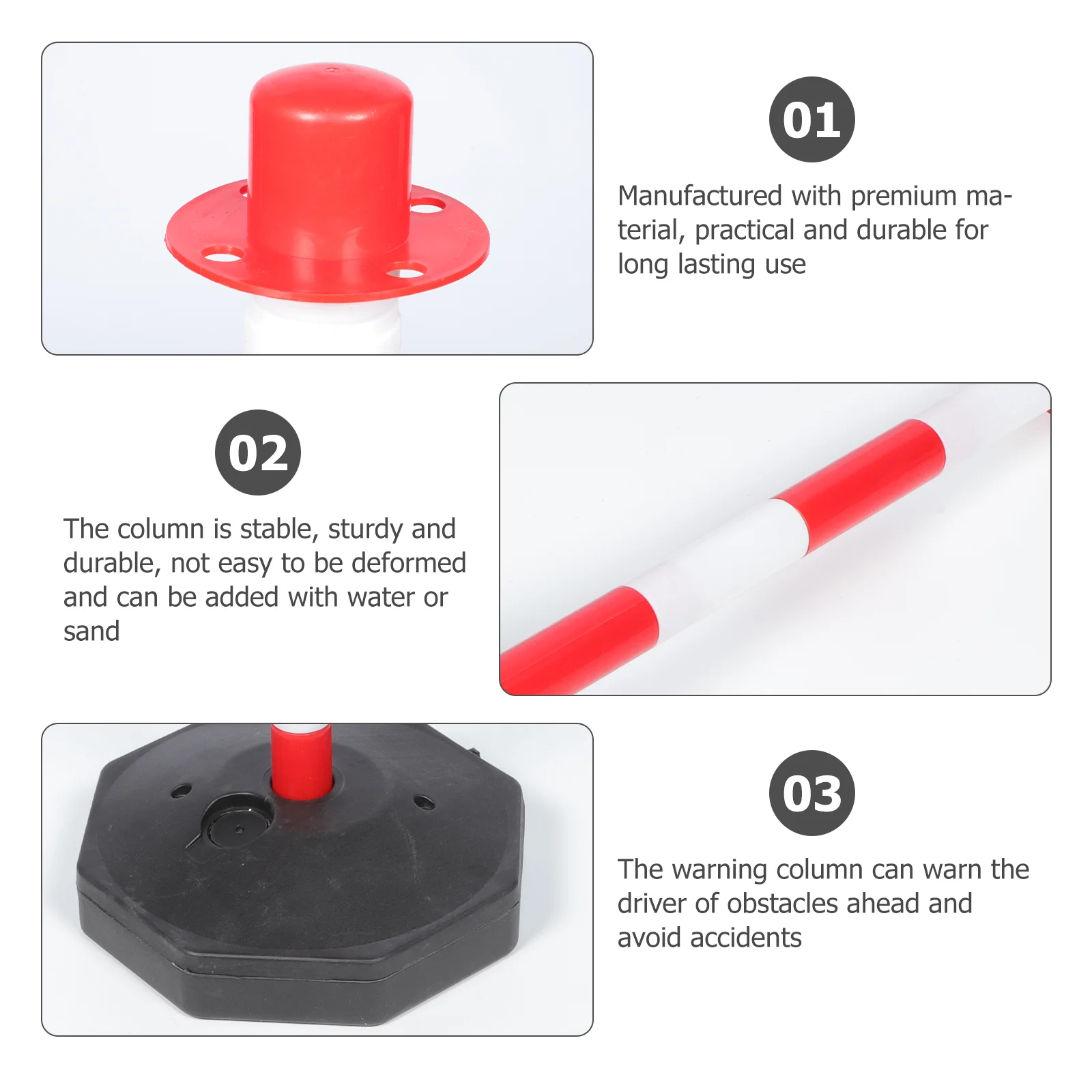 Generic Traffic Safety Post Parking Delineator Barrier Bollard Cones ...