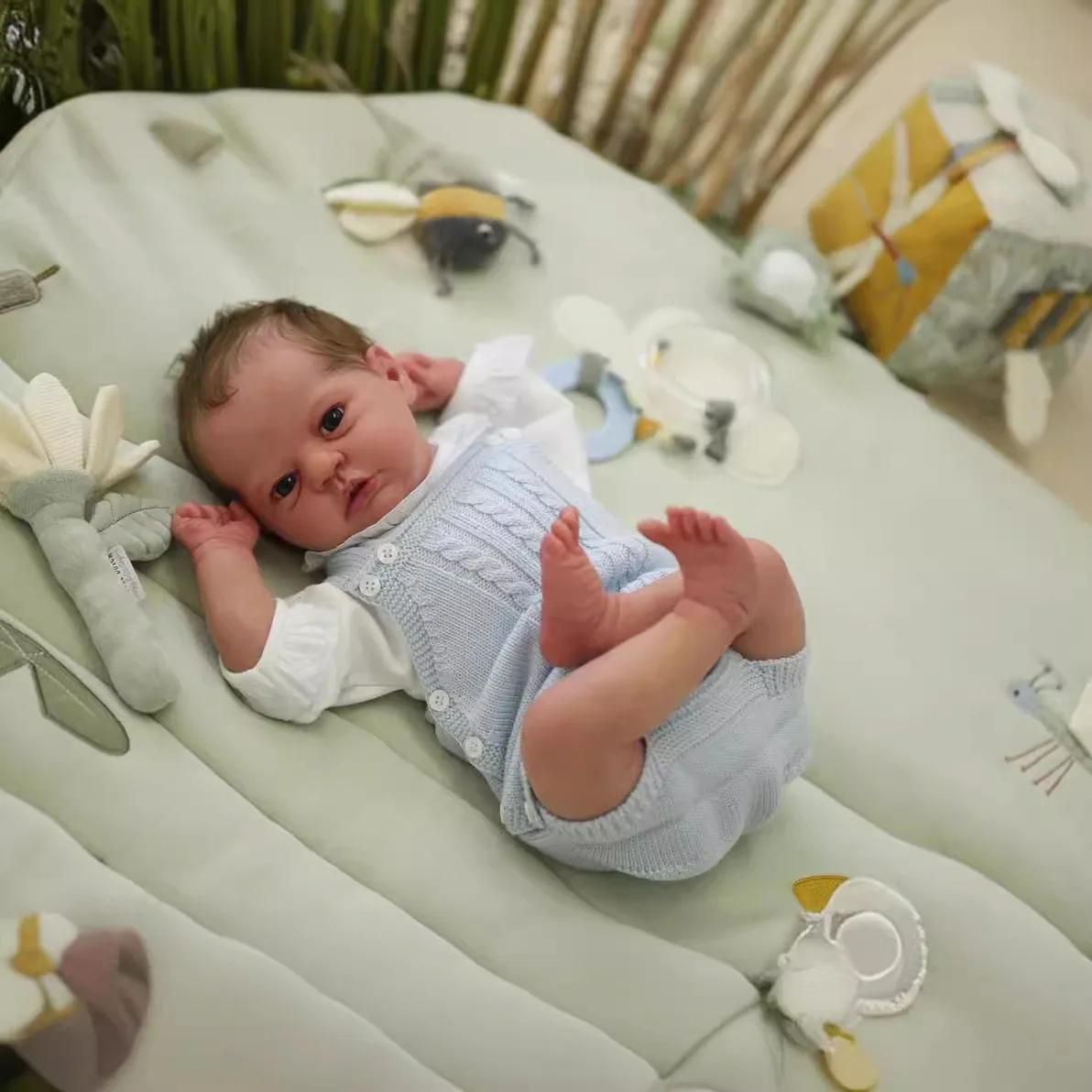Finished Painted 19 inches Soft Body Silicone Baby Doll muñecas ...