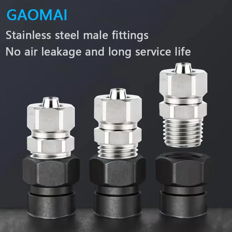 304-stainless-steel-quick-screw-fitting-PC12-03-4-01-12-04-12-02 ...