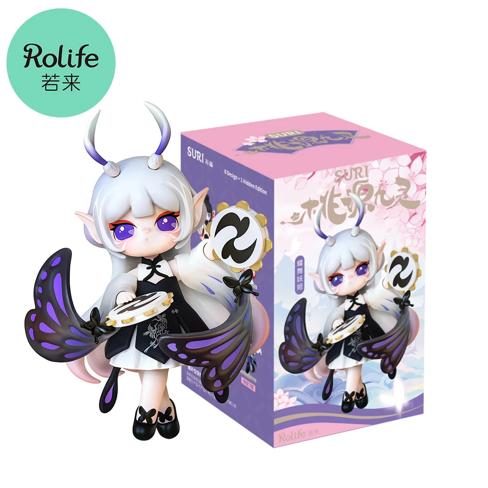 Rolife Suri Peach Blossom Nine Elves Series Blind Box Dolls Action ...