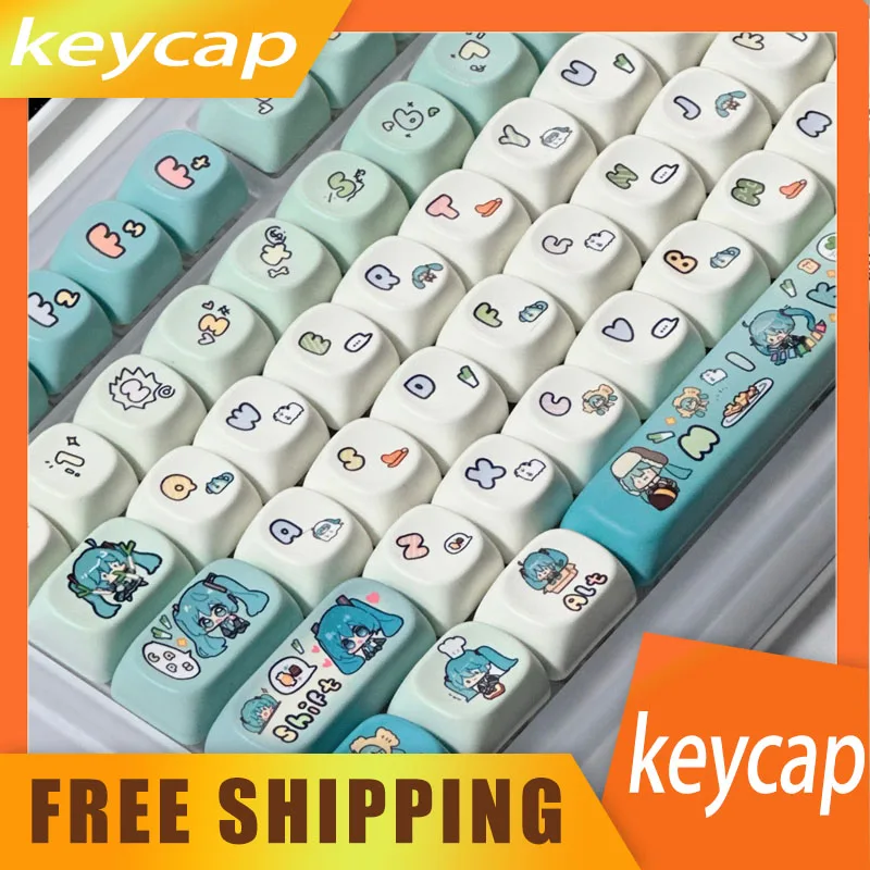 Miku-Anime-Keycap-Xoa-Pbt-Cartoon-Keycap-Customization-Individuation ...