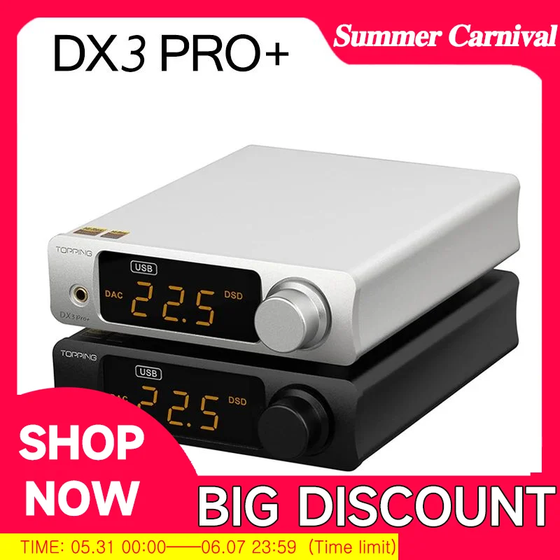 TOPPING-DX3-PRO-DAC-Headphone-Amplifier-ES9038Q2M-Decoder-Bluetooth-5-0 ...