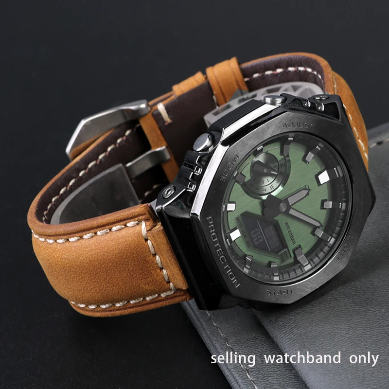 Vintage Oak Leather Strap | Leather Casio Strap | Casio Oak Watch ...