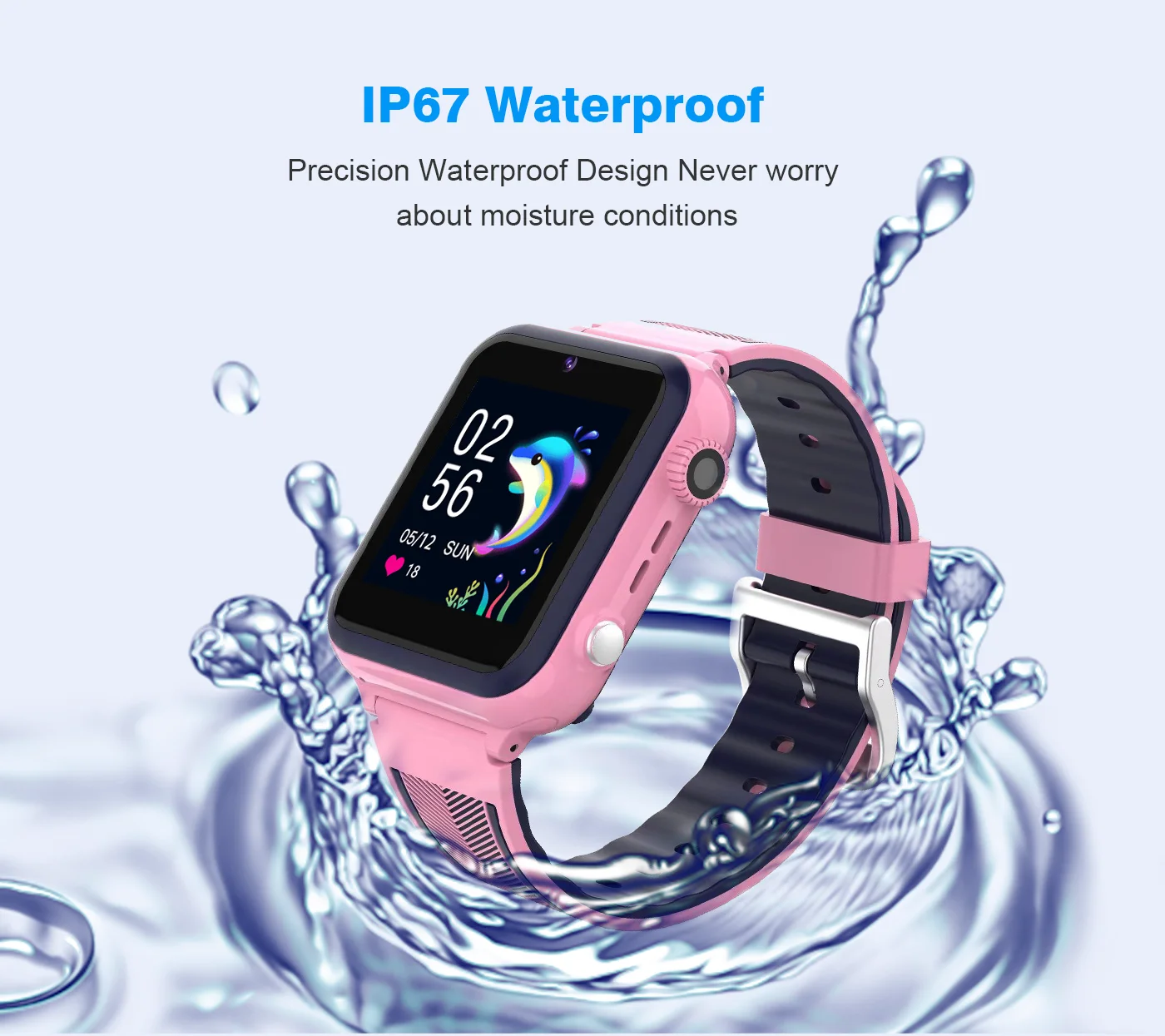 Kids-Smart-Watch-4G-Sim-Card-SOS-Phone-Call-GPS-Positioning-Footprint ...