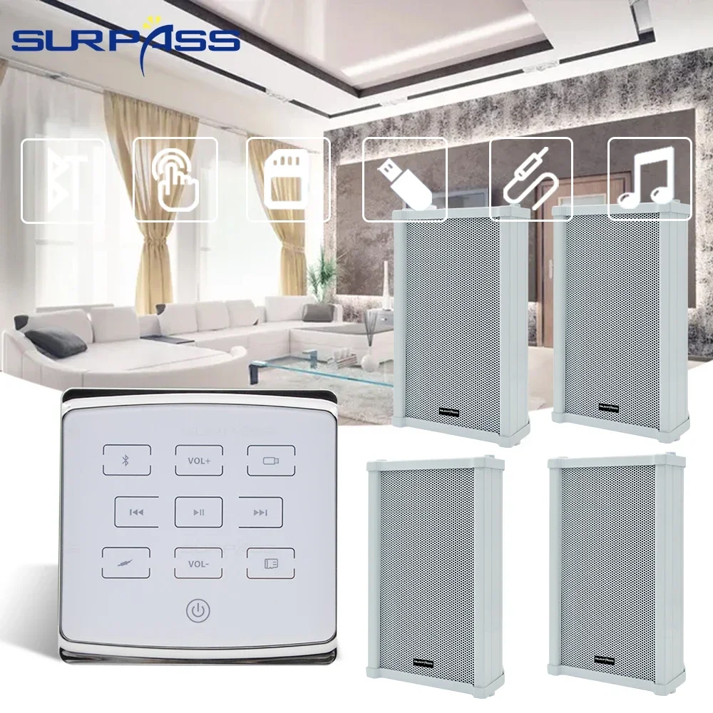 Smart mini Bluetooth Wall stereo Amplifier Outdoor Speaker Waterproof ...