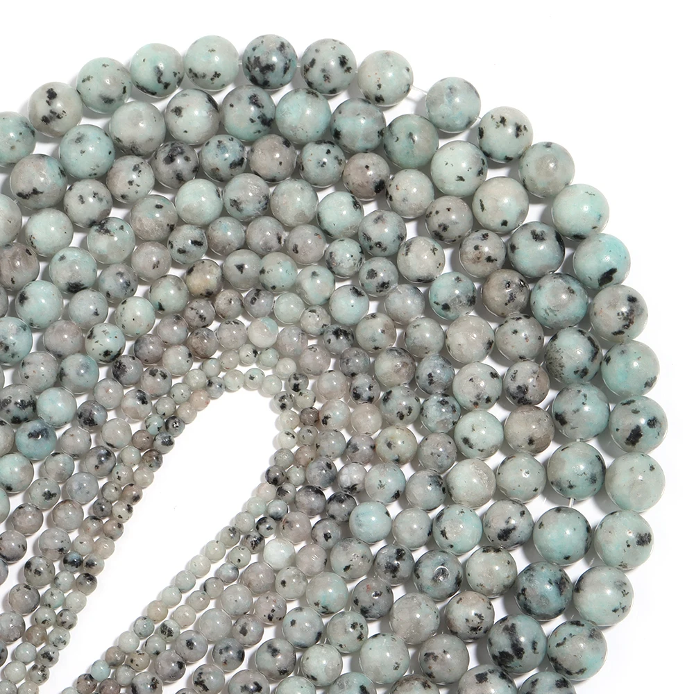 1 Strand 4 6 8 10 12mm Natural Stone Beads Tianshan Blue Round Loose ...