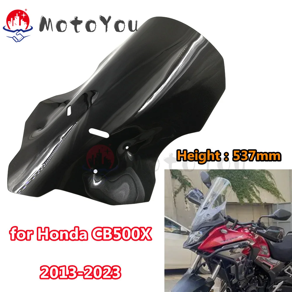 Motorcycle Windscreen 537MM Airflow Wind Touring Screen CB500X ...