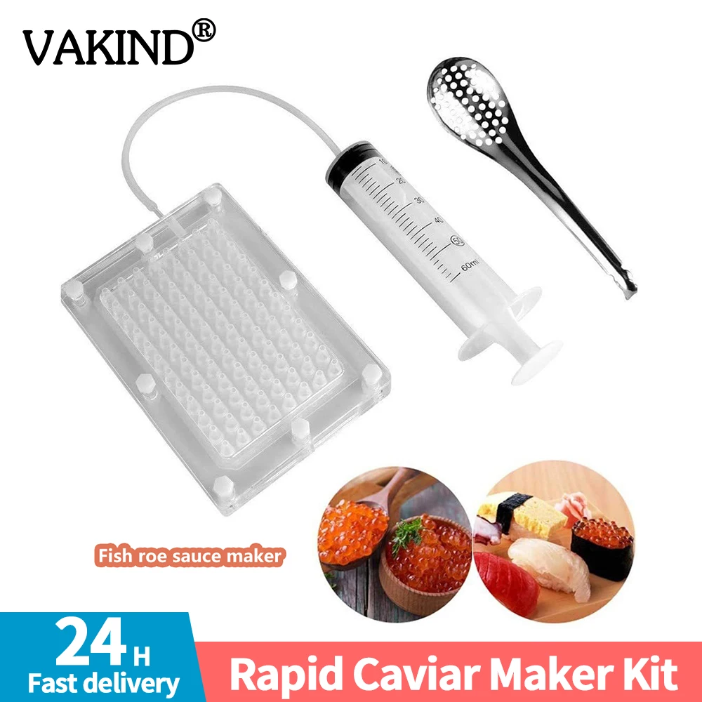 Rapid-Caviar-Maker-Kit-Caviar-Spherification-Tool-Sauce-Dispenser ...