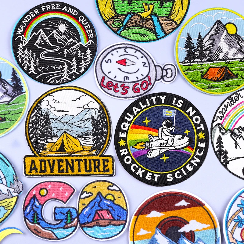 Adventure-Camping-Patch-Iron-On-Patches-For-Clothing-Thermoadhesive ...