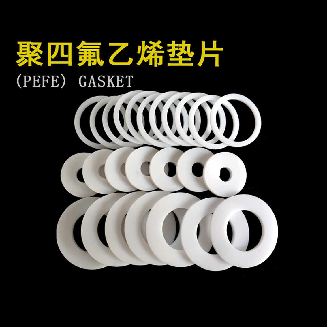 3PCS-PTFE-Flat-Gasket-PTFE-Gasket-High-Temperature-Resistant-PTFE-Plastic-King-PTFE-Sealing ...