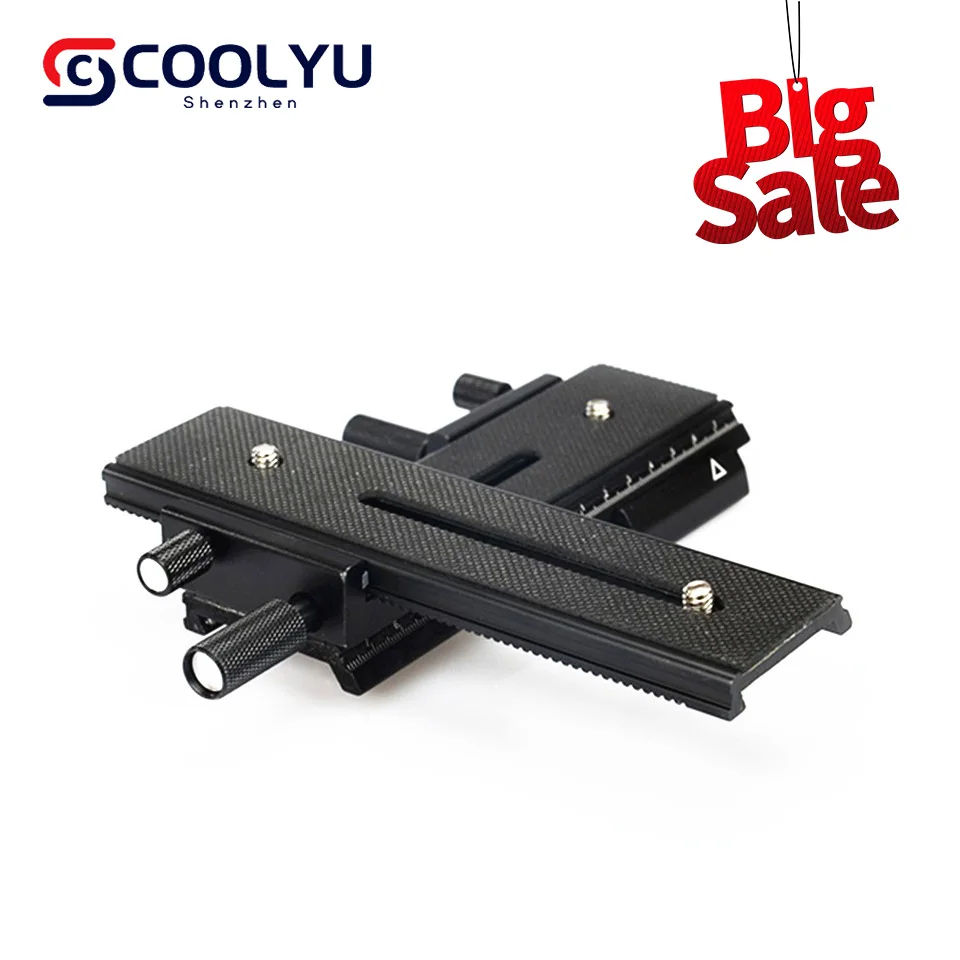2Pcs LP-01 2-Way Macro Focus Focusing Rail Slider Metal 1/4 inch Screw ...