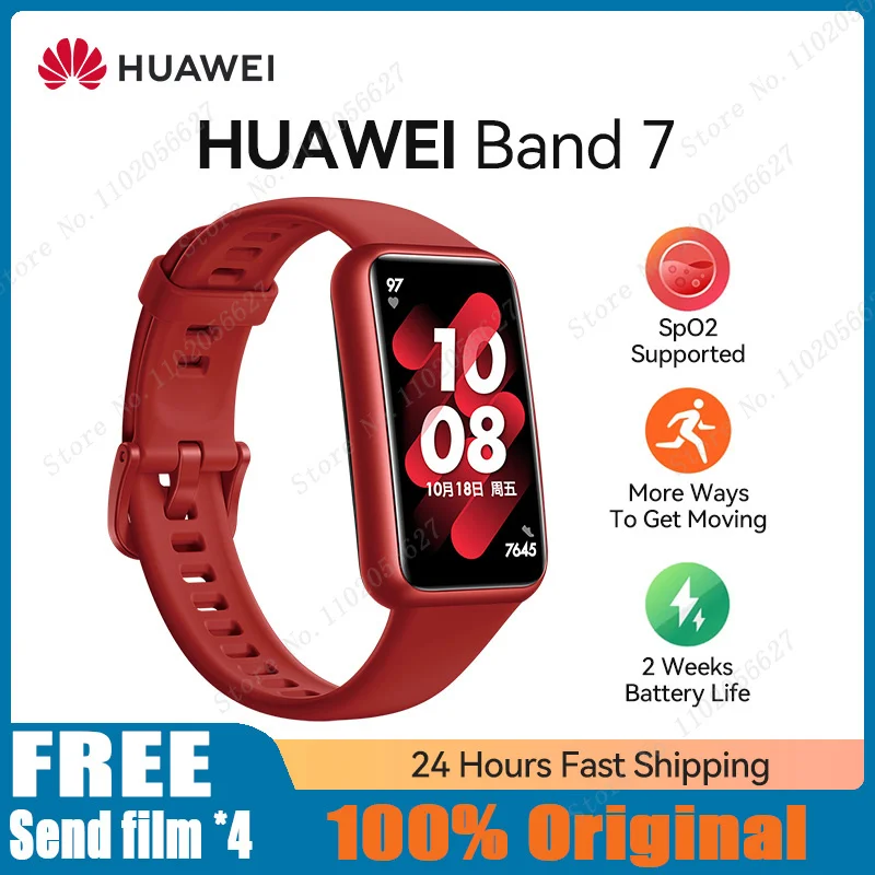 Huawei Band 7 Smart Band Blood Oxygen 1.47'' Amoled Screen Heart Rate ...