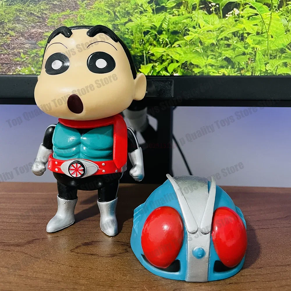 New-Anime-Cartoon-Crayon-Shin-chan-Figures-COS-Kamen-Rider-Kawaii ...