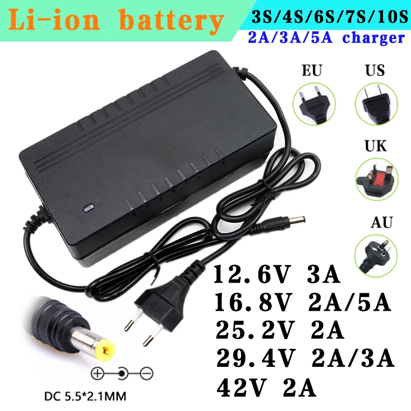 100-240V-AC-to-DC-Power-Adapter-Supply-Charger-adapter-12V-12-6V-16-8V ...