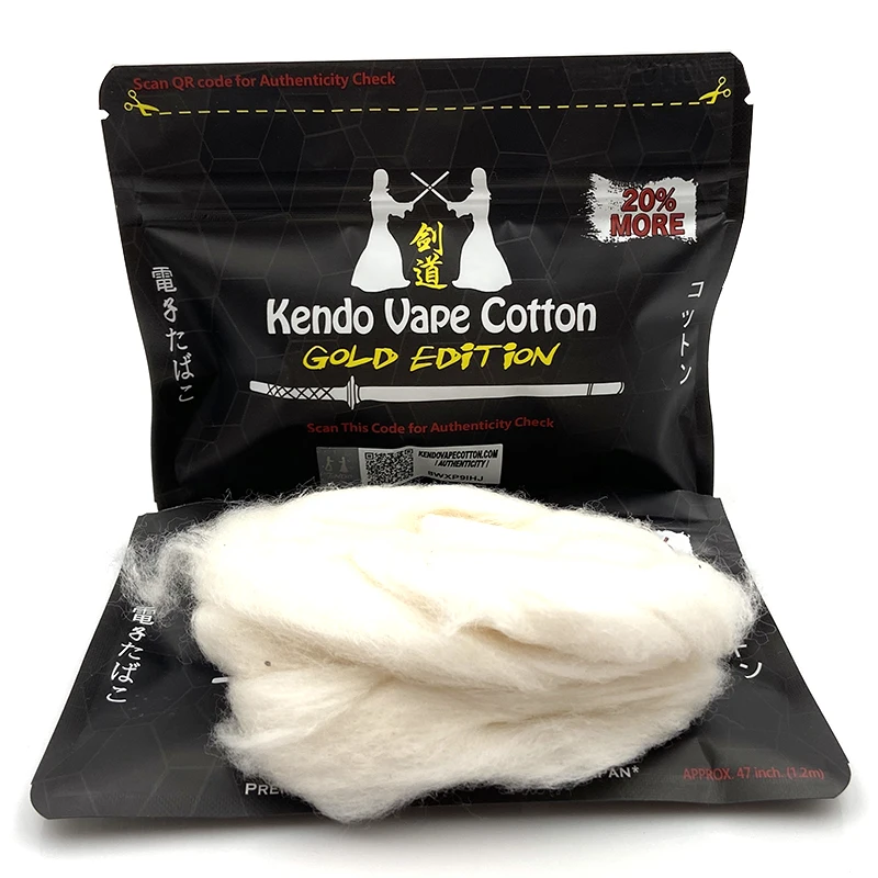 New Kendo Cotton Gold Edition Cotton for DIY RDA RTA RDTA Tank DIY ...