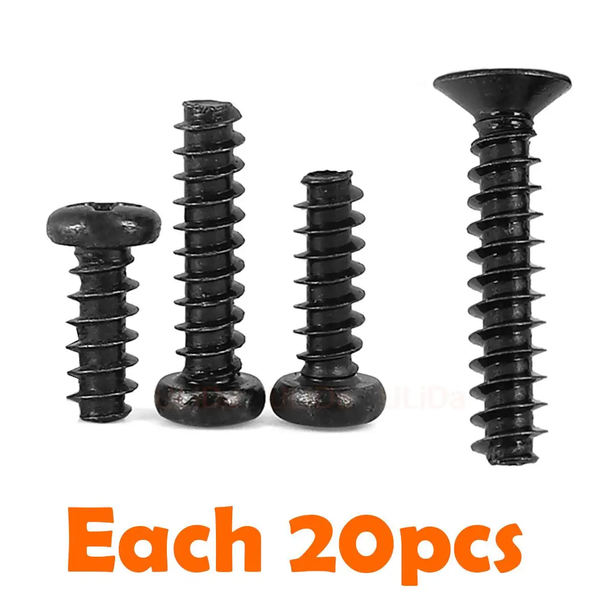 80PCS HSP 1/10 94122 94123 94111 3mm Round Flat head screws Self ...